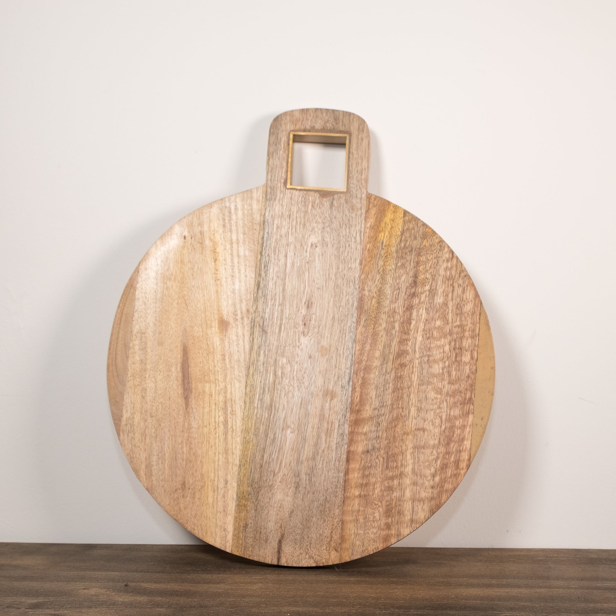 Mango Wood Cutting Board with Brass Detail – Sticki Icki